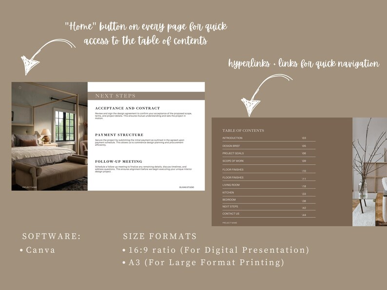 Interior Design Client Presentation, Design Presentation Template ...
