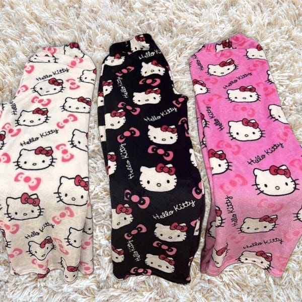 Hello Kittys Pajamas - Etsy