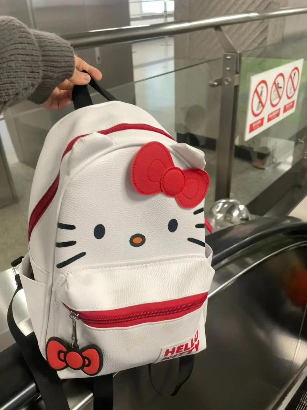 Hello Kitty Signature Bow Face and 3D Ear Design Faux Leather Mini ...