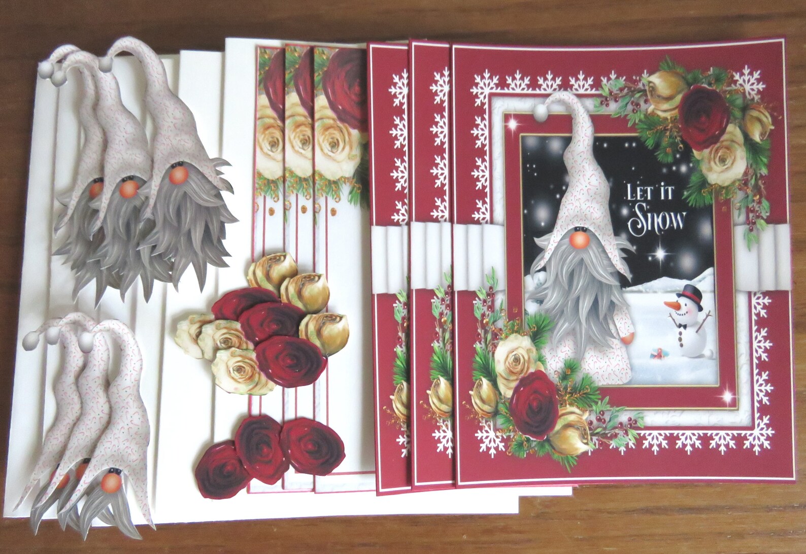 DIY Christmas Gnome Kit Christmas Cards Hanukkah Cards - Etsy
