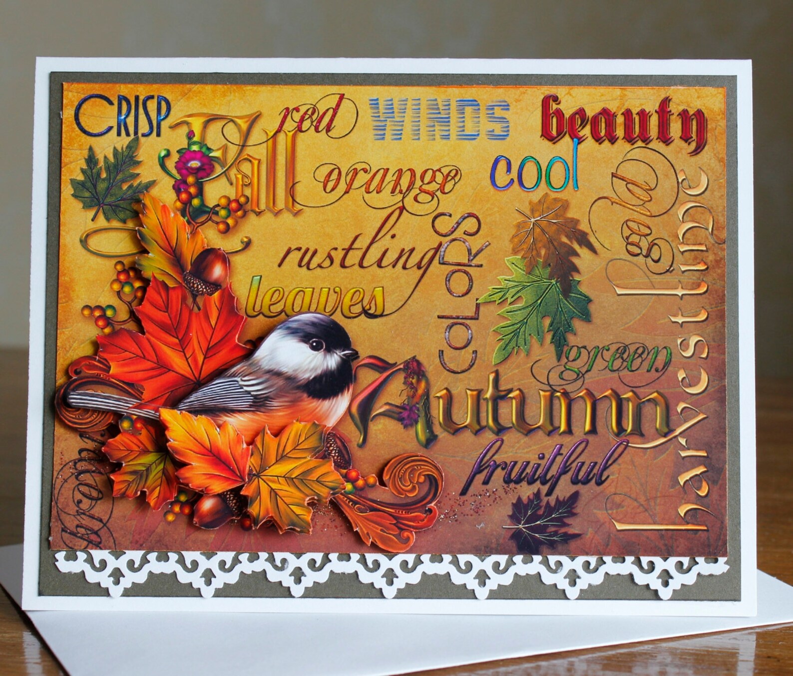 DIY Card Kit Handmade Autumn Greeting Card All Occasion - Etsy