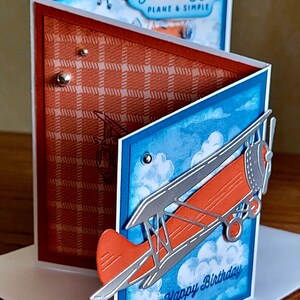DIY Masculine Card Kit, Airplane, Birthday Card, Father's Day Card ...