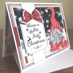 DIY Red Christmas Gnome Kit, Christmas Cards, Merry Christmas, Holiday ...