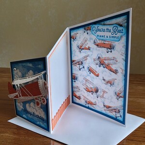 DIY Masculine Card Kit, Airplane, Birthday Card, Father's Day Card ...