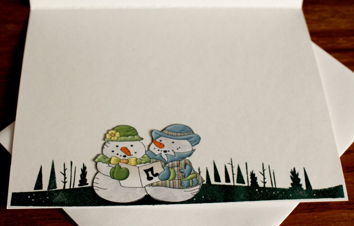 DIY Card Kit Winter Any Occasion Card Kit-birthday Card Kit - Etsy