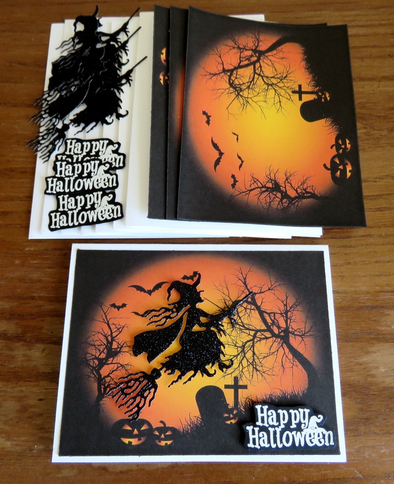 DIY Halloween Card Kit Spooky Card Handmade Cards Spooky - Etsy
