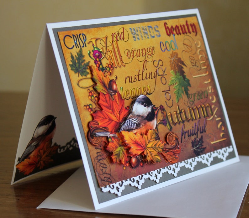 DIY Card Kit Handmade Autumn Greeting Card All Occasion - Etsy