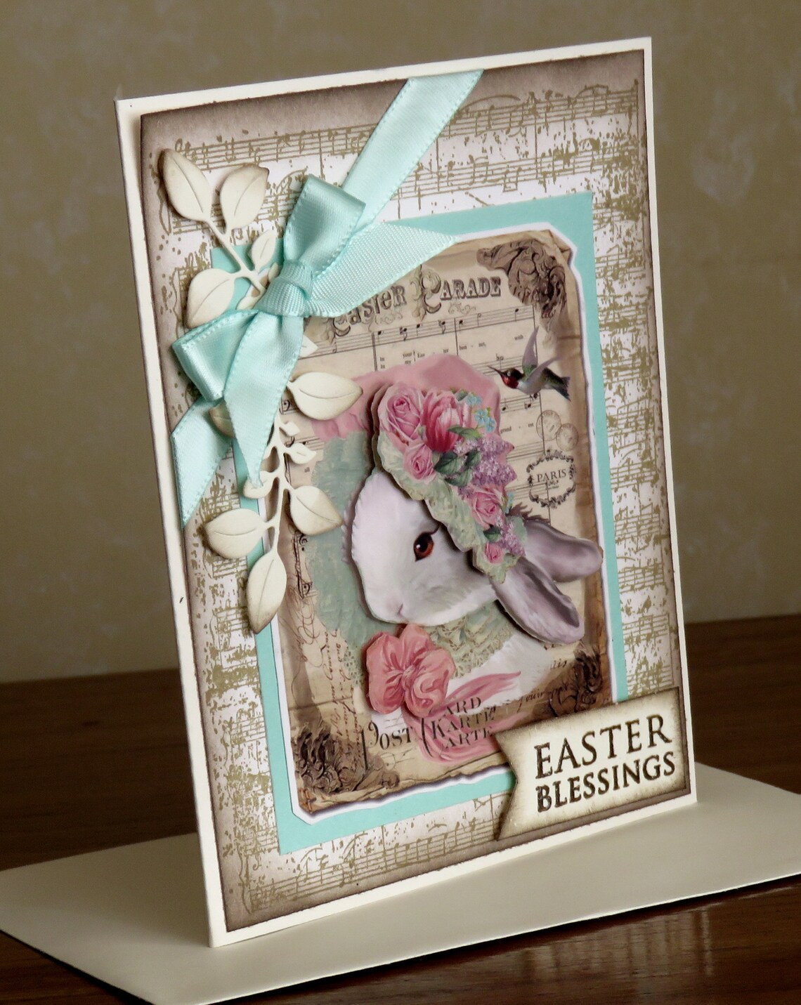 DIY Vintage Easter Blessing Card Kit Vintage Easter Card Kit - Etsy
