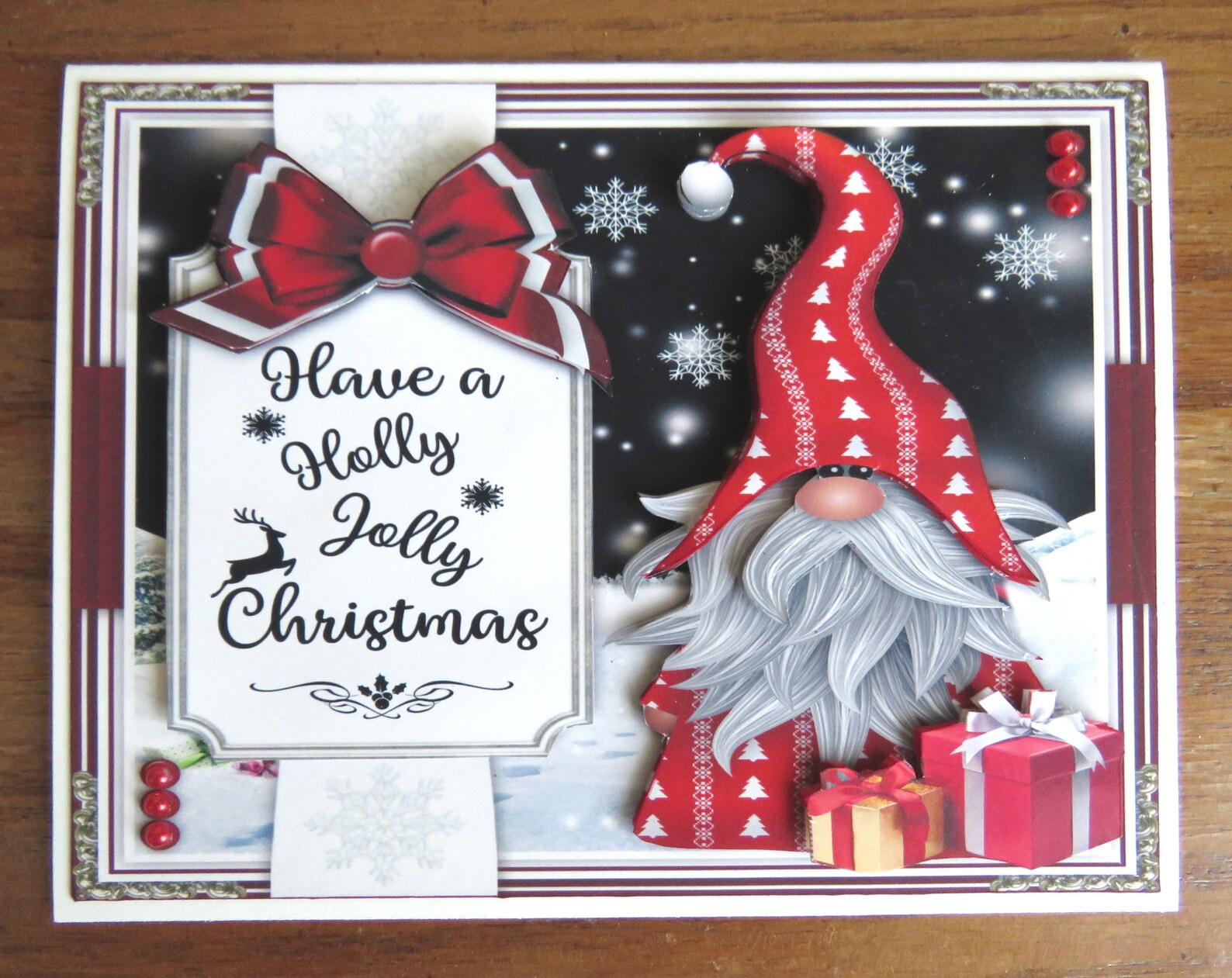 DIY Red Christmas Gnome Kit, Christmas Cards, Merry Christmas, Holiday ...