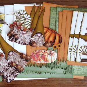 DIY Card Fall Gnomes Card Kit, Handmade, Autumn Greeting Card, All ...