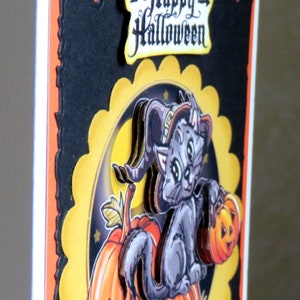 DIY Halloween Card Kit, 3D Halloween Cards, Black Cat Cards, Trick or ...