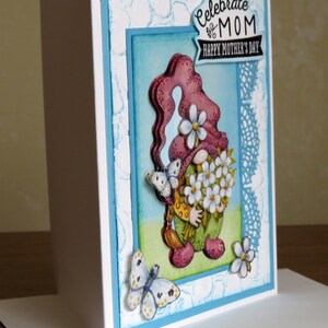DIY 3D Gnome With Flowers Handmade Card Kit, Choice of Sentiments, Get ...