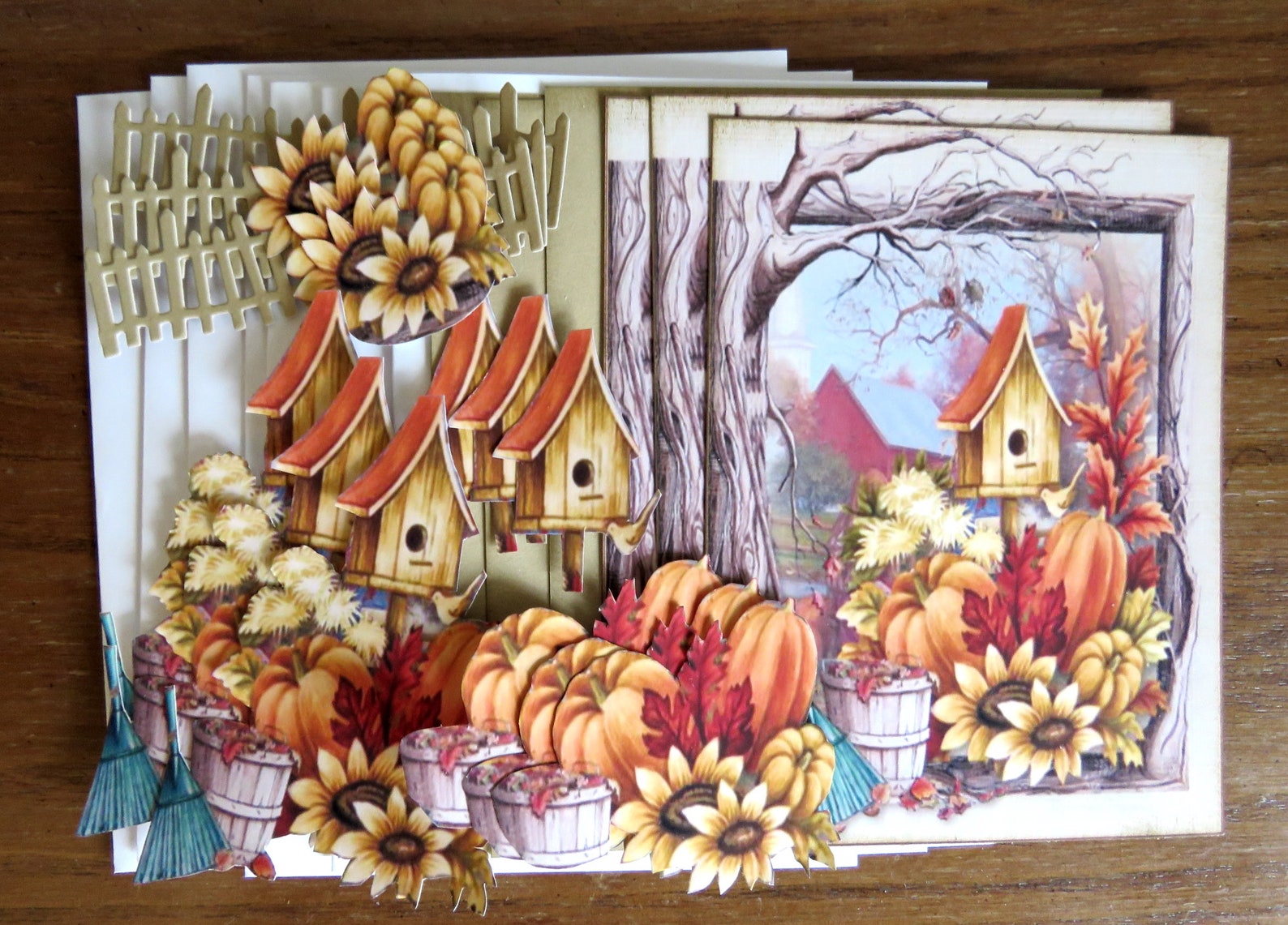DIY Autumn Card Kit All Occasion Fall Cards Birthday Hello - Etsy