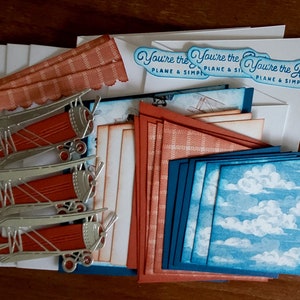 DIY Masculine Card Kit, Airplane, Birthday Card, Father's Day Card ...