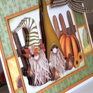 DIY Card Fall Gnomes Card Kit, Handmade, Autumn Greeting Card, All ...