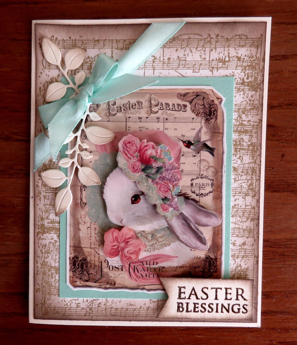 DIY Vintage Easter Blessing Card Kit Vintage Easter Card Kit - Etsy