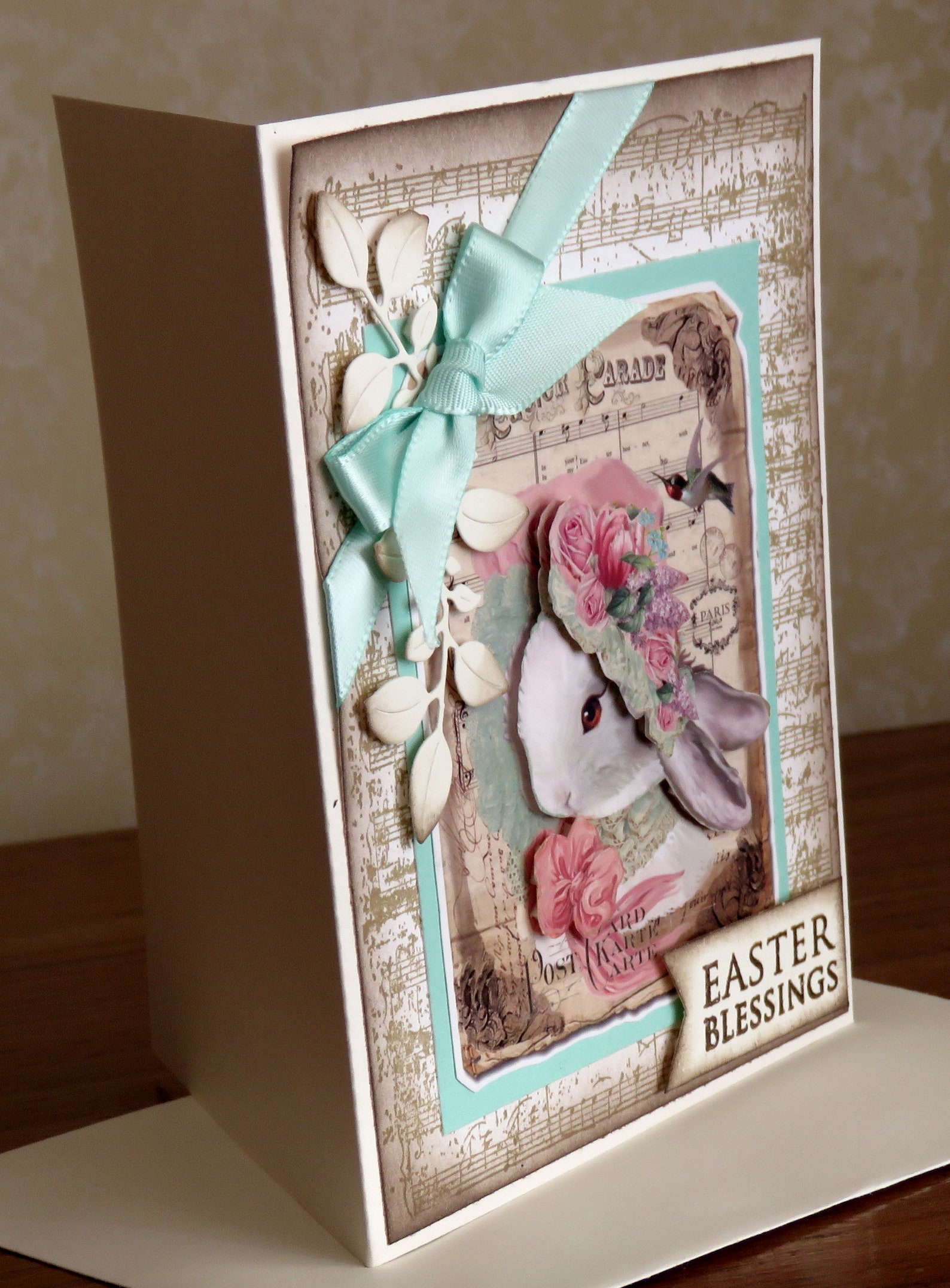 DIY Vintage Easter Blessing Card Kit Vintage Easter Card Kit - Etsy