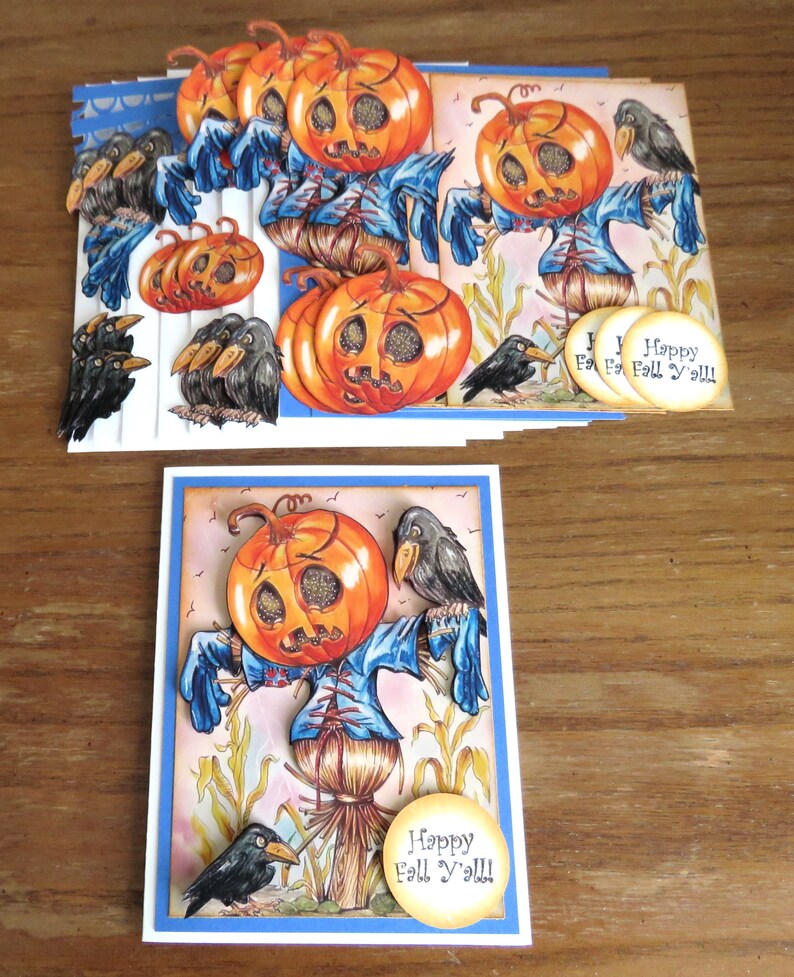 DIY Fall Card Kit All Occasion Fall Cards Birthday Hello - Etsy