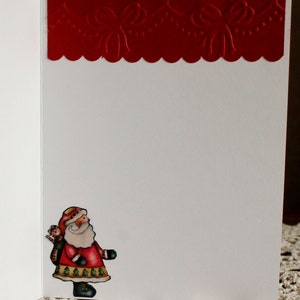 DIY Card Kit-primitive Santa Card Kit, Christmas Santa Card Kit, Father ...