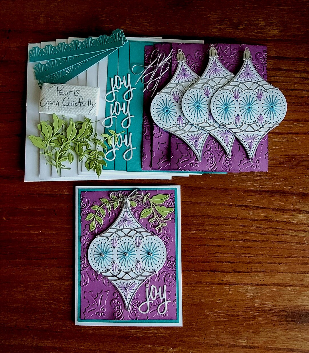 DIY Hand Embroidered Christmas Ornament Card Making Kit, Easy DIY Craft ...