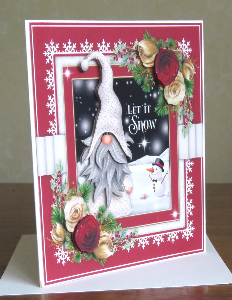 DIY Christmas Gnome Kit Christmas Cards Hanukkah Cards - Etsy