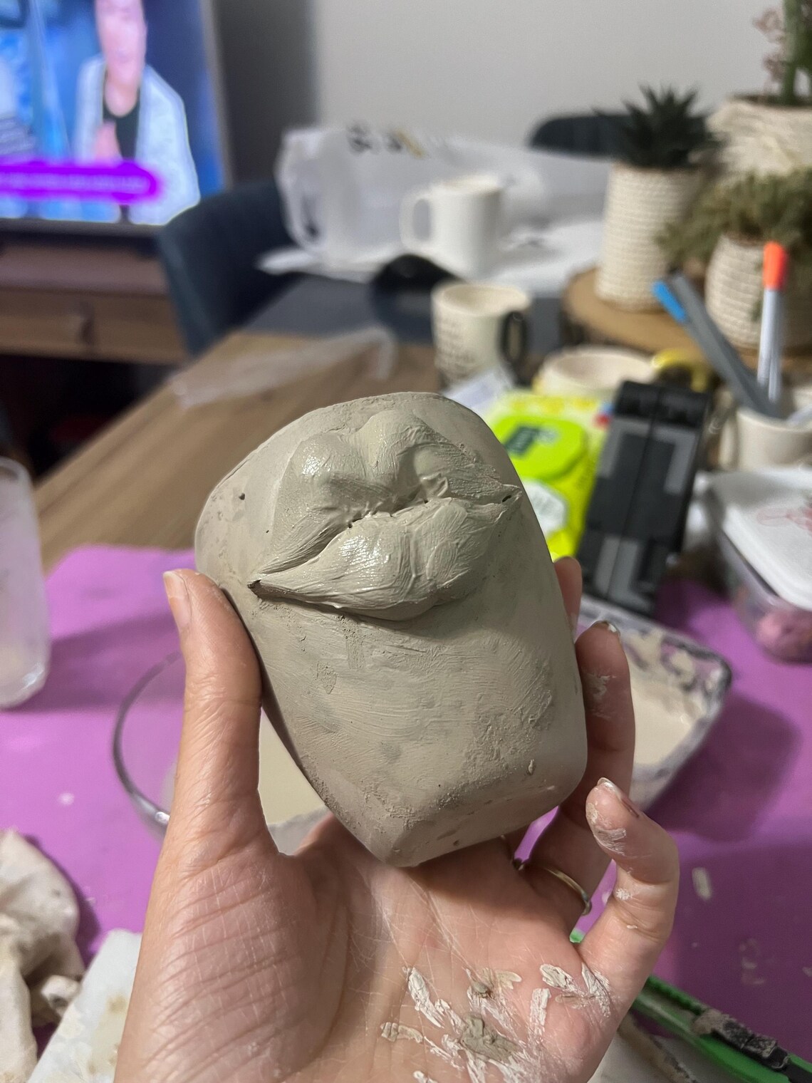 Ceramic Lips Mug Custom Order Custom Cute Lips Coffee Cup Gift Red Lips ...