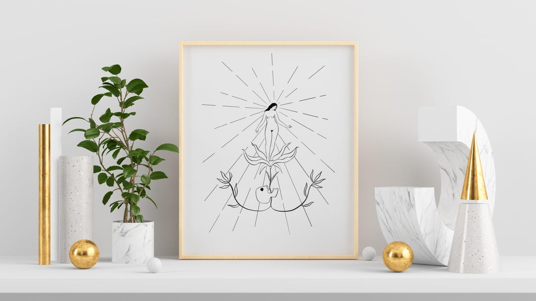 Modern Art Print Rebirth by Inna Soyturk Art Poster Home Office Wall ...