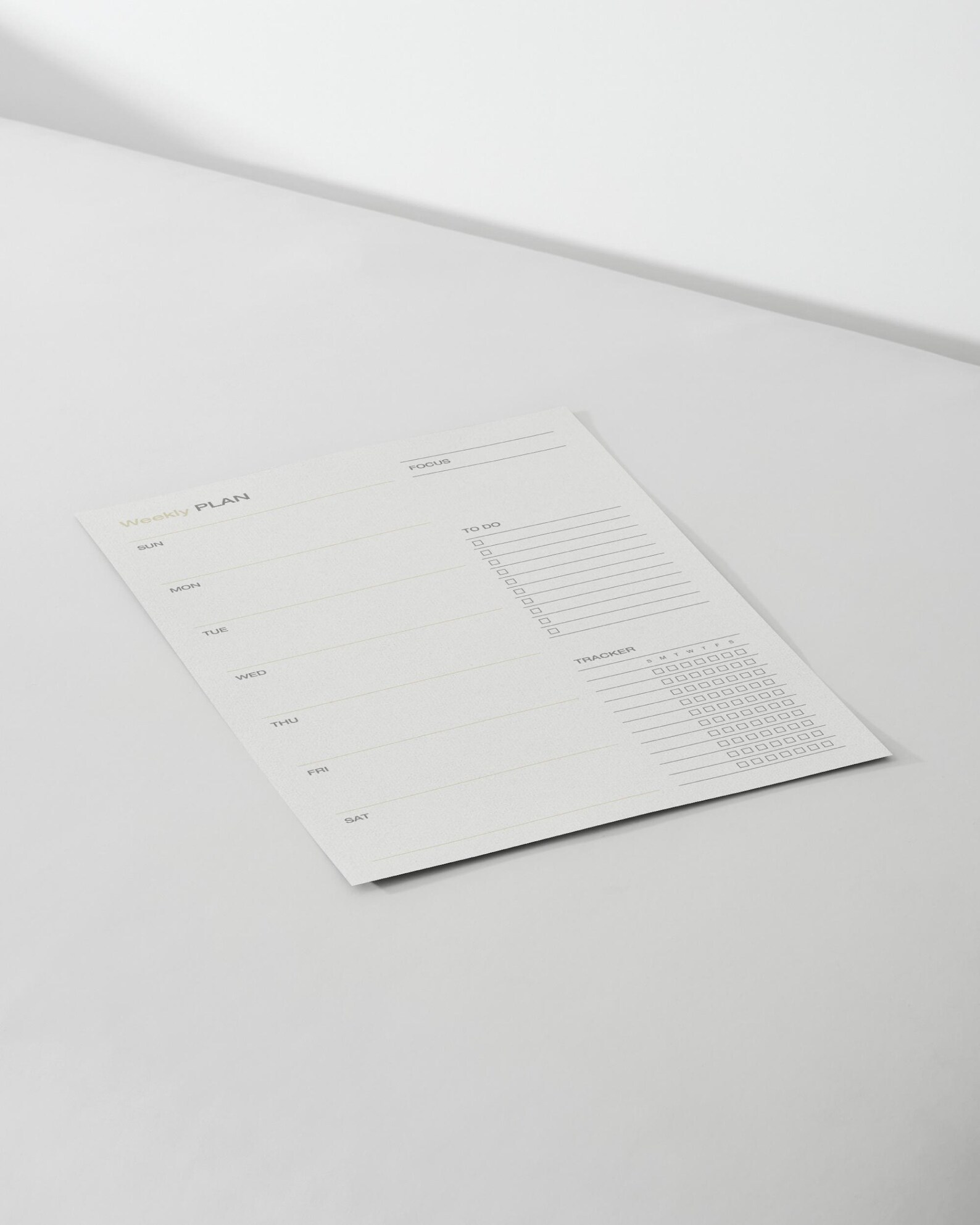 Weekly Planner Minimalist Elegance Printable & Digital | 4 Designs in 5 ...
