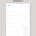 Weekly Planner Bold Modern Printable & Digital | 4 Designs in 5 Sizes ...