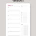 Weekly Planner Bold Modern Printable & Digital | 4 Designs in 5 Sizes ...