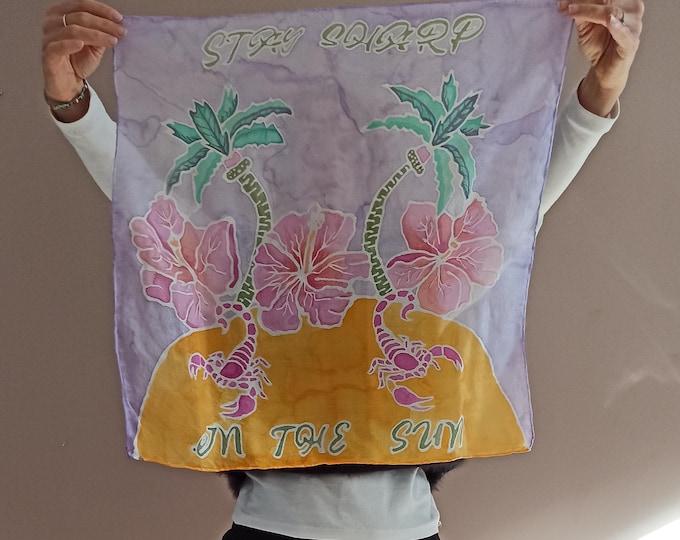 NOE MI 'soft Spell' Square Silk Scarf. Made in UK - Etsy Canada