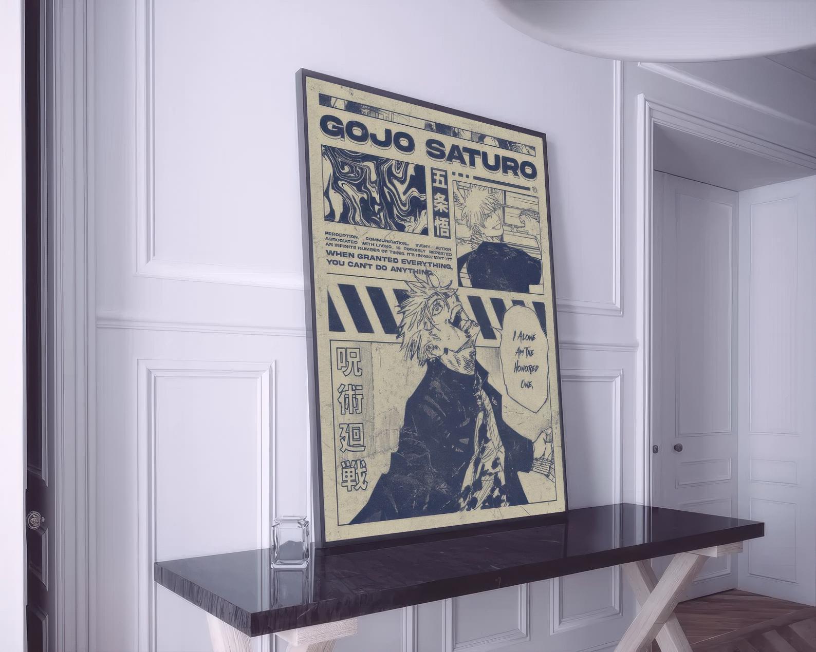 Satoru Gojo Anime Digital Poster, Digital Gojo Satoru Anime Gifts ...