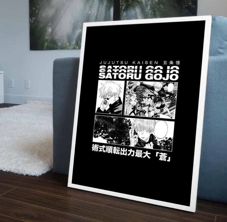 Satoru Gojo Anime Digital Poster, Digital Satoru Gojo Anime Gifts ...