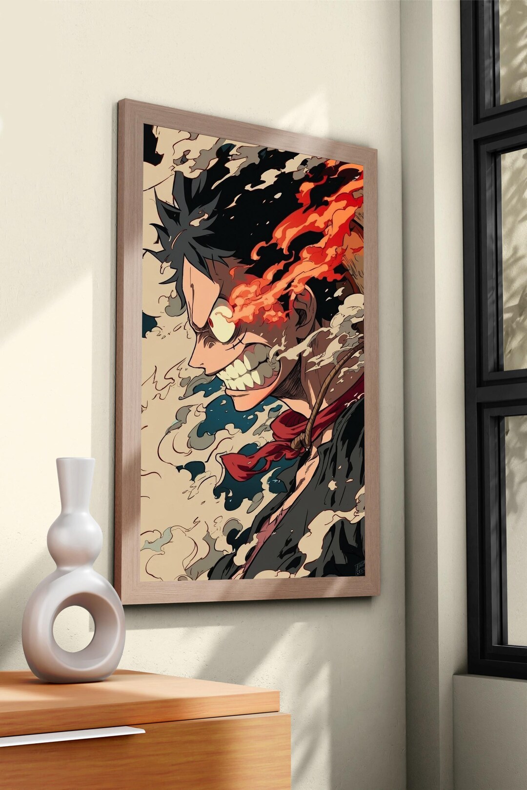 Monkey D. Luffy Anime Digital Download Print, One Piece Monkey D. Luffy ...