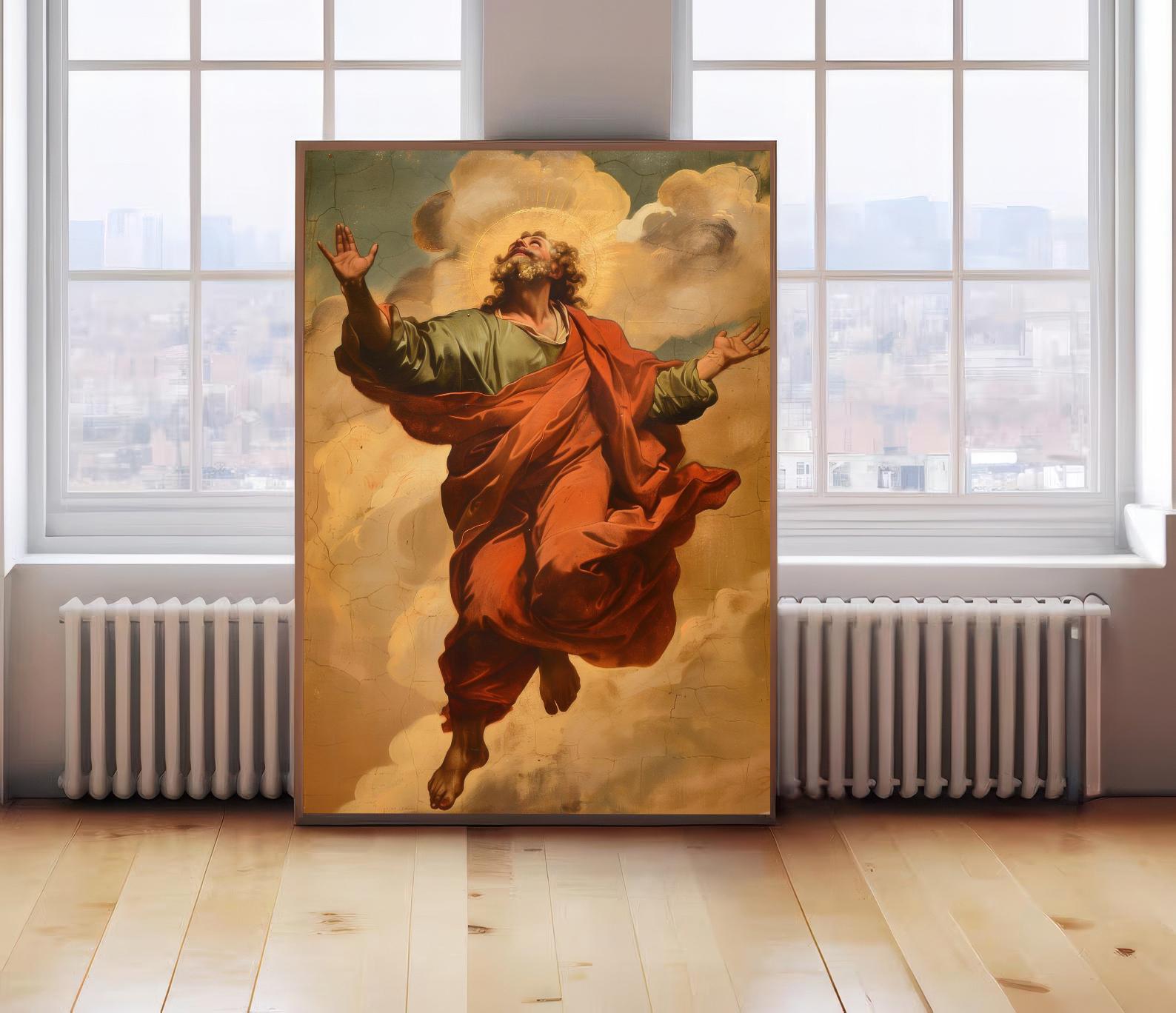 Jesus Christ Ascension Day Poster, Religious Art (digital Download) - Etsy