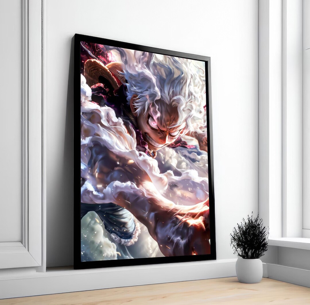 Monkey D. Luffy Anime Digital Download Print, One Piece Monkey D. Luffy ...