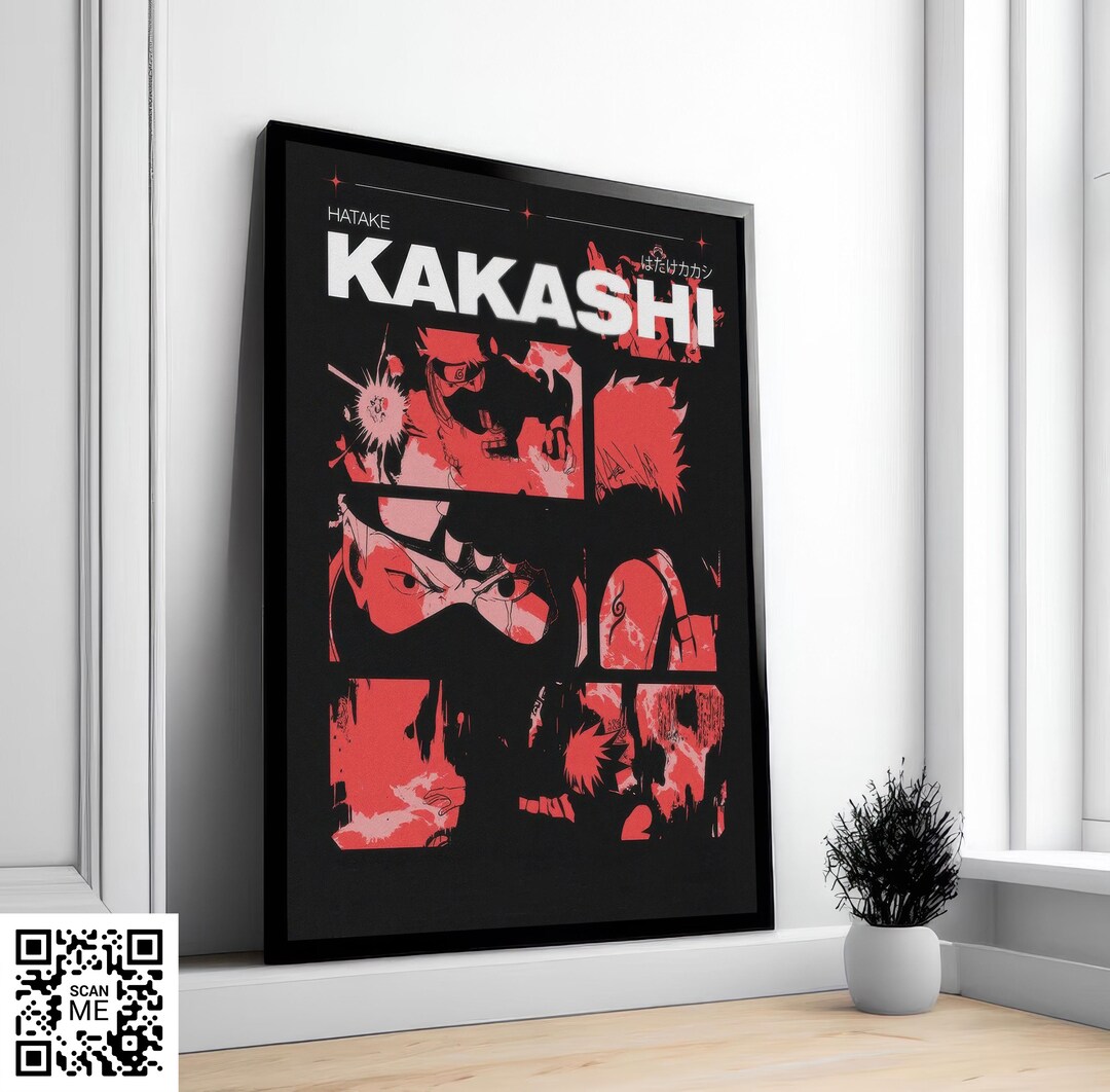 Naruto Kakashi Hatake Digital Download Print, Naruto Fan Art, Naruto ...