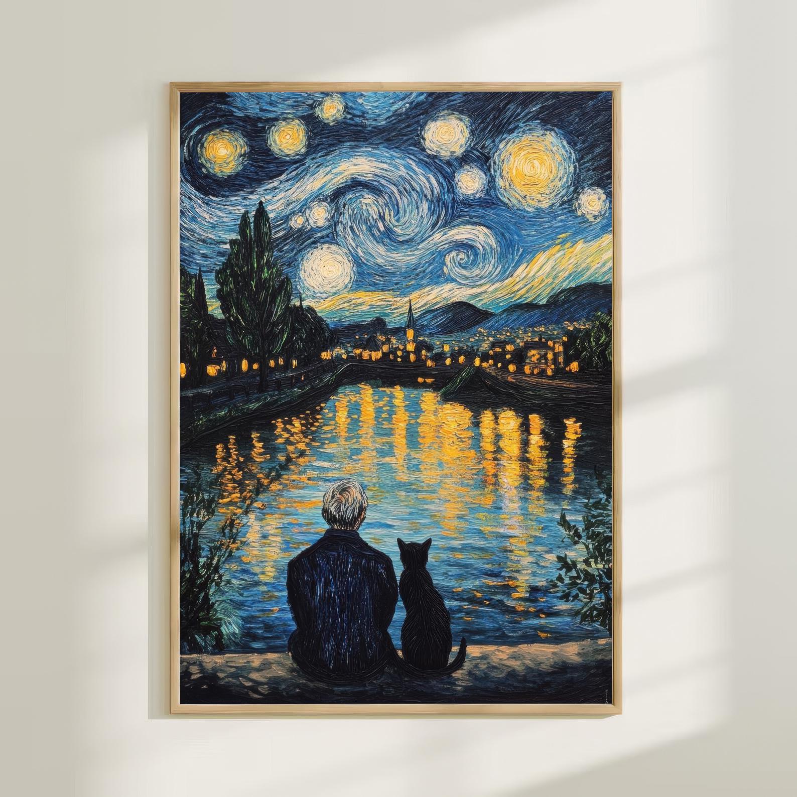Van Gogh Starry Night Print (digital Download) - Etsy
