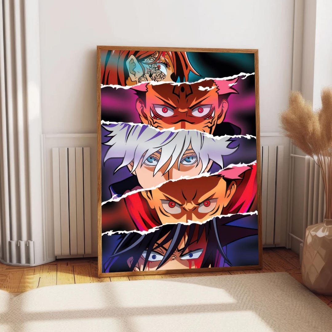 Anime Poster, Anime Collage Poster, High Quality Anime Print, Anime ...