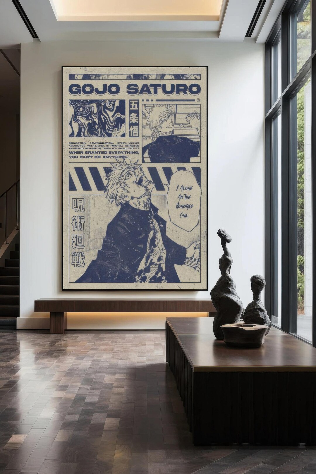 Satoru Gojo Anime Digital Poster, Digital Gojo Satoru Anime Gifts ...