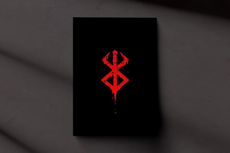 Berserk Anime Logo Digital Download Print, Berserk Anime Logo Print ...