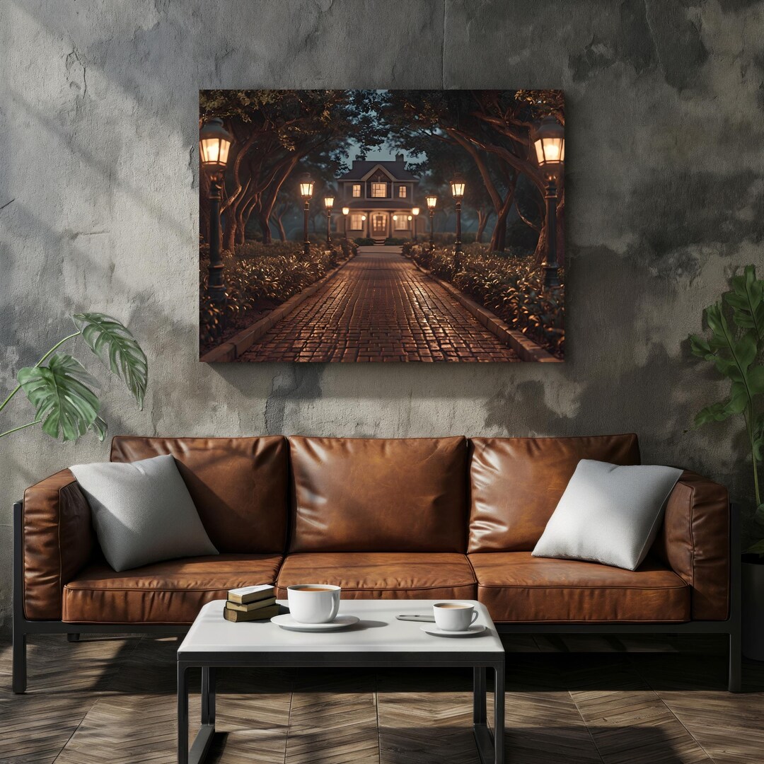 Timeless House Wall Art Walkway Decor for Living Room Vintage Art ...