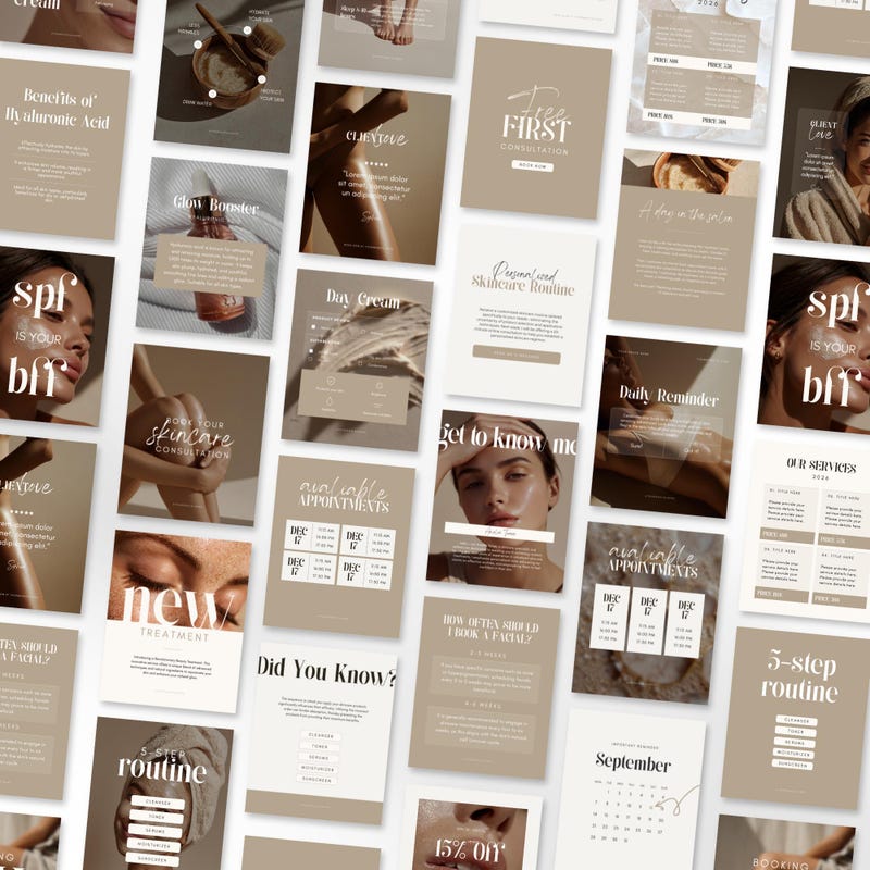 Templates for Beauty - Etsy UK