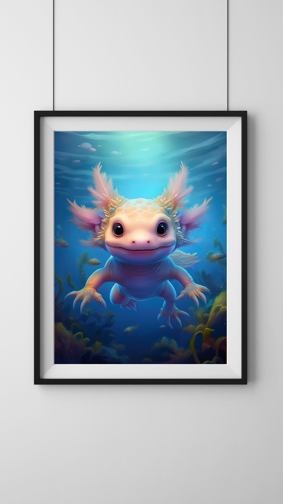 Printable Axolotl Poster, Axolotl Image - Etsy