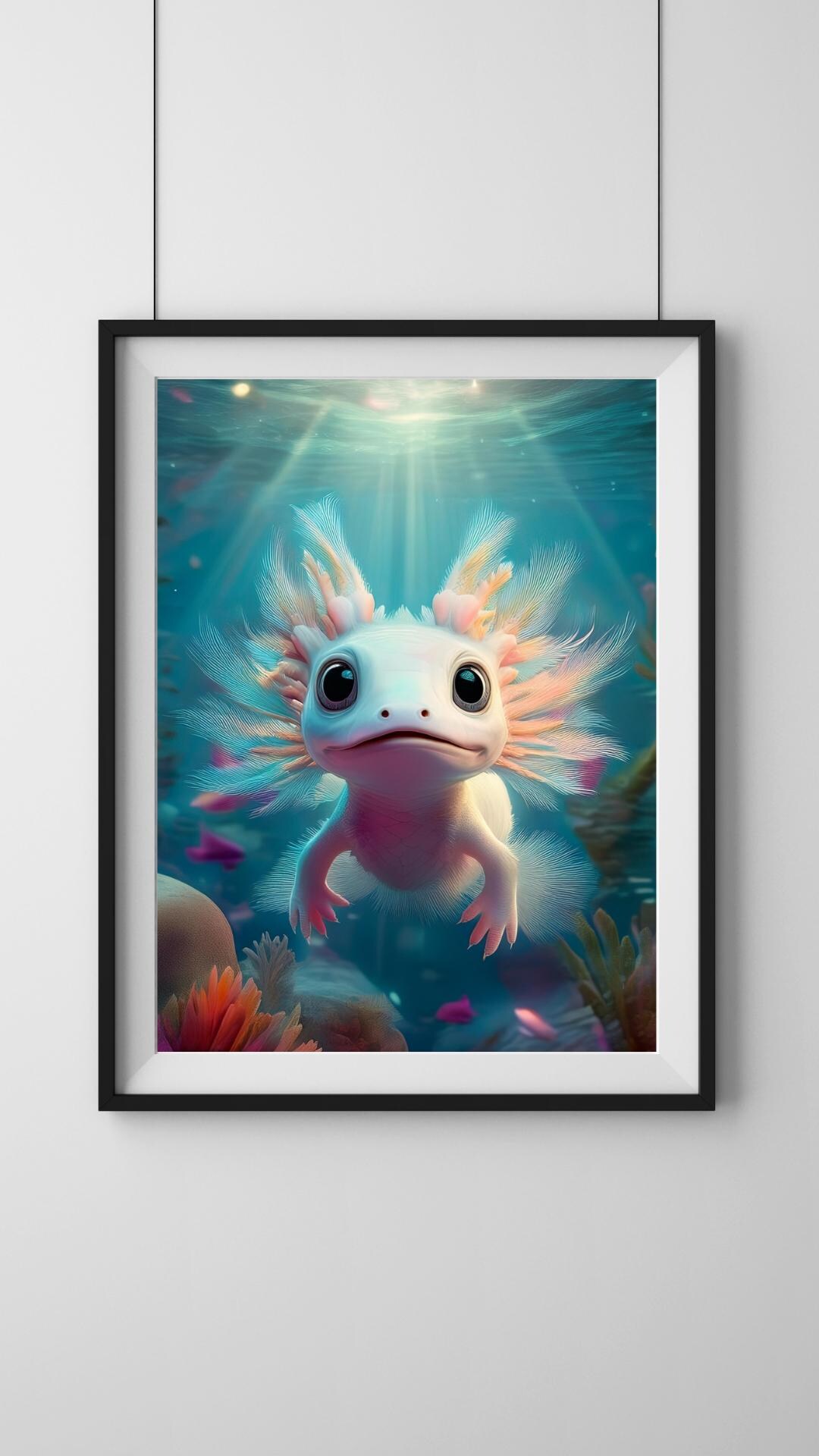 Printable Axolotl Poster, Axolotl Image - Etsy