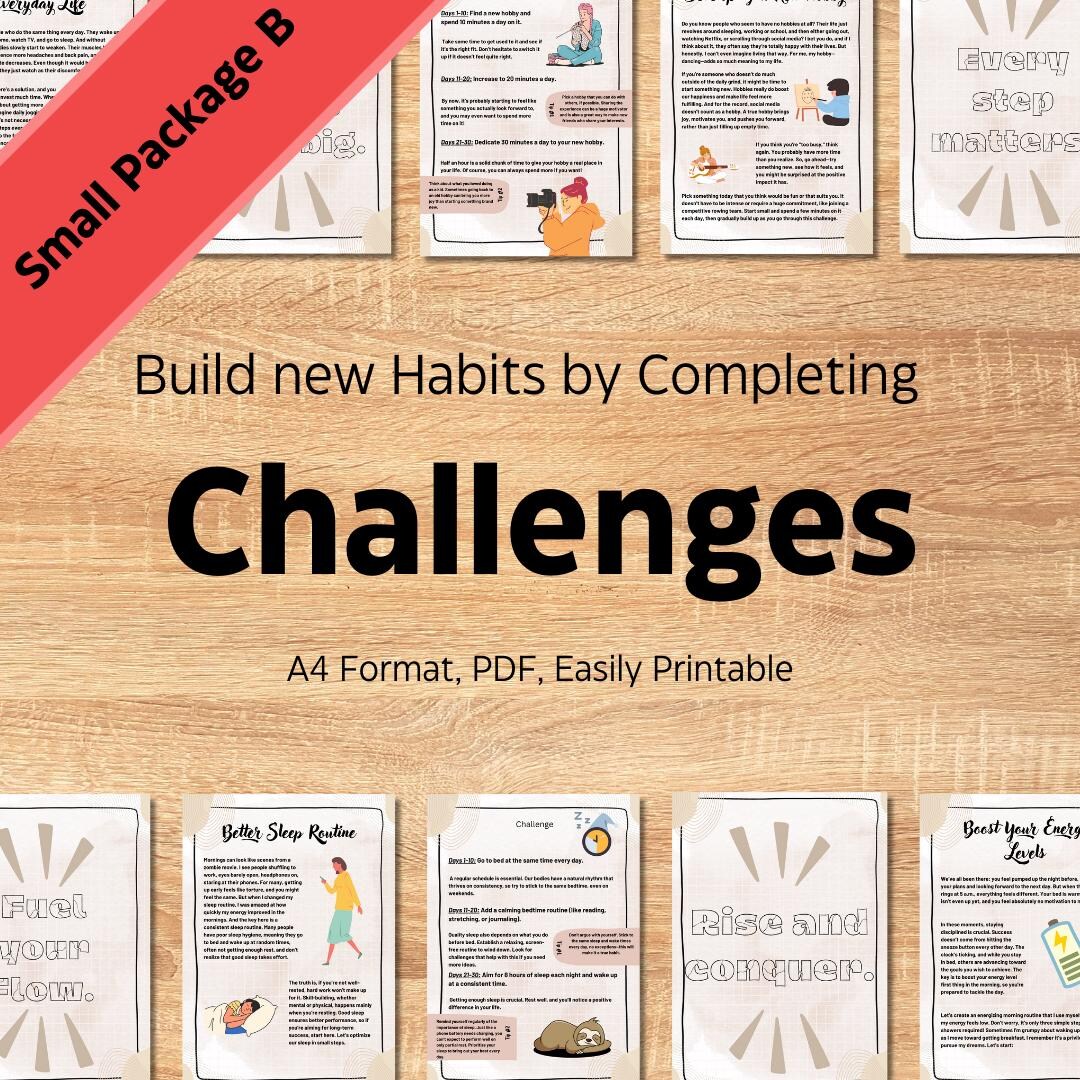 Accountability Challenge Habit Tracker 30 Days Tracker Motivation ...