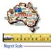 Australia Country Map Shape Jumbo Magnet, Collectible Souvenirs and ...