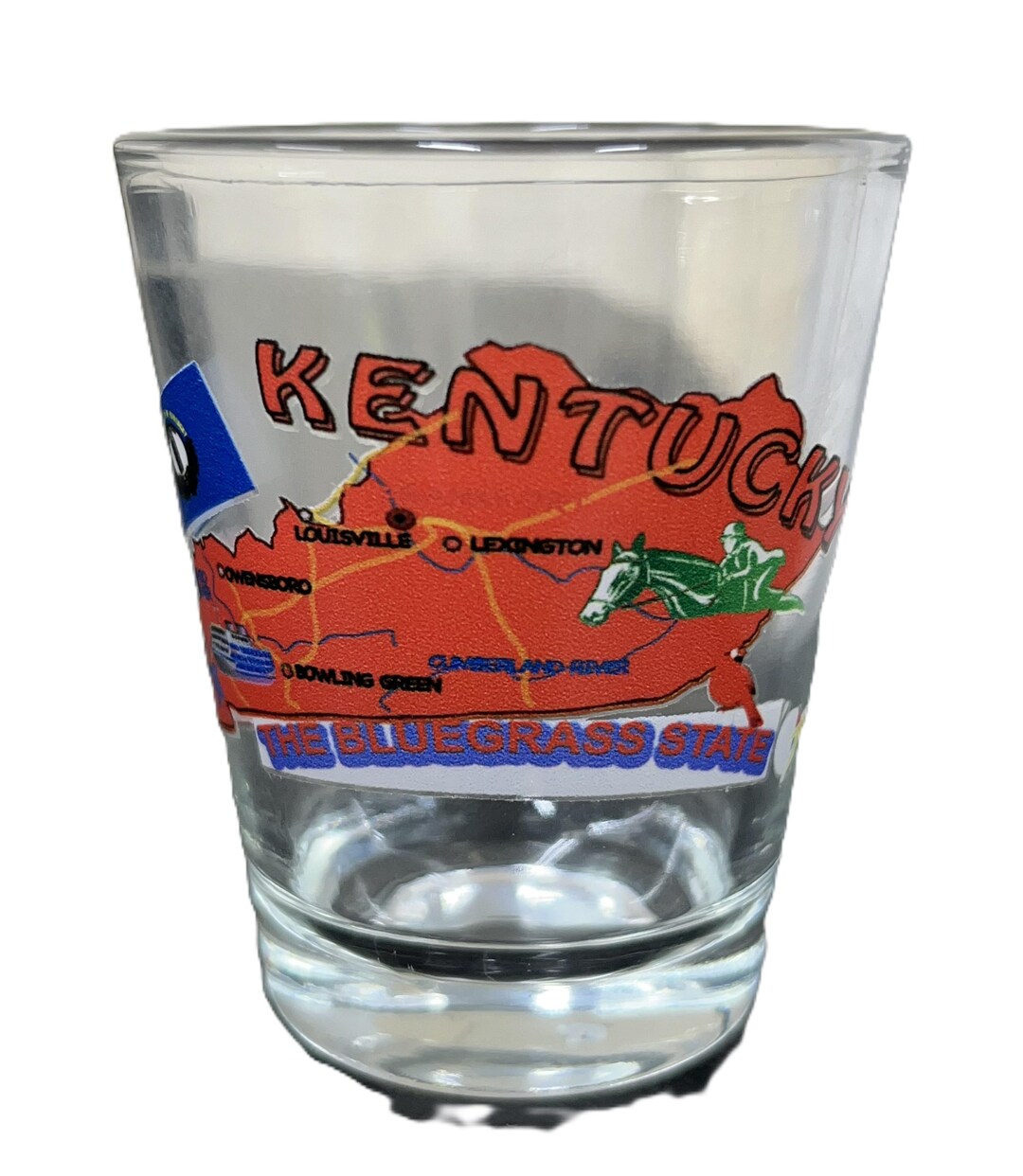 Kentucky State Colorful Map Souvenirs Shot Glass 2 Oz - Etsy