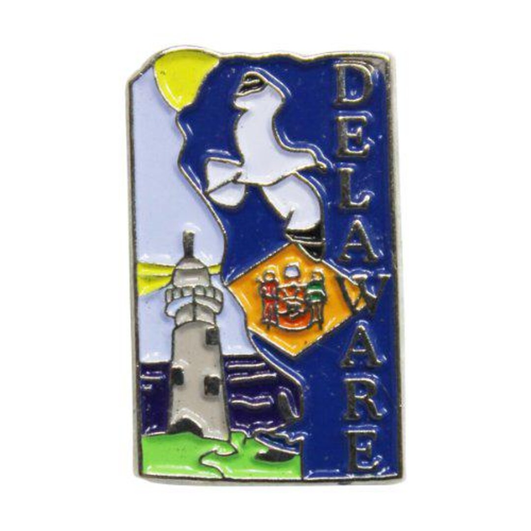 DELAWARE - DE Hat Pin Colorful Attractive. - Etsy