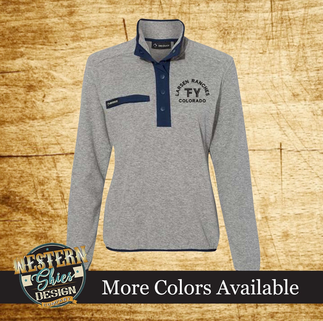 Dri Duck Denali Mountain Women's Fleece Pullover Sweatshirt - Custom ...